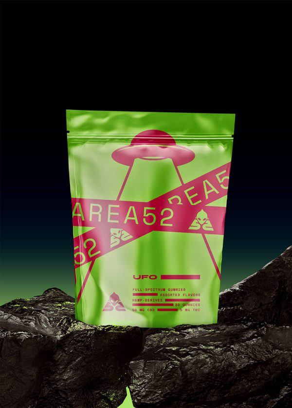 Nano Full Spectrum CBD + THC Gummies | Area 52 UFO Gummies