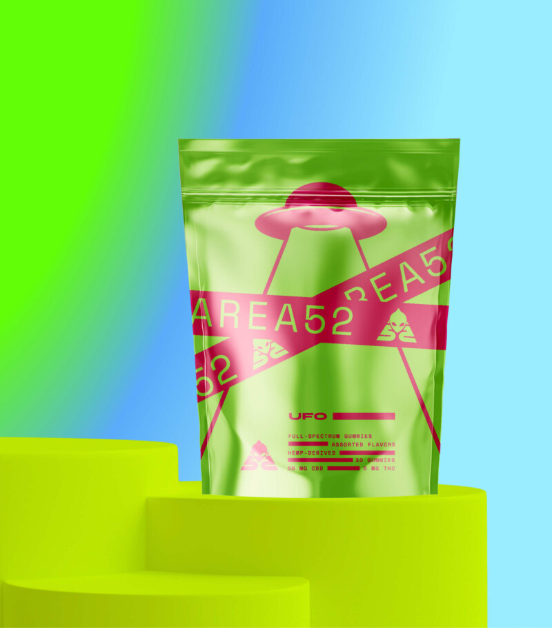 Nano Full Spectrum CBD + THC Gummies | Area 52 UFO Gummies